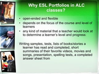 EFL Portfolios | PPT