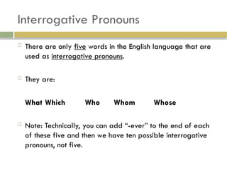 eslprintables2018122231537.pptx on interrogative pronouns | PPTX | Sports