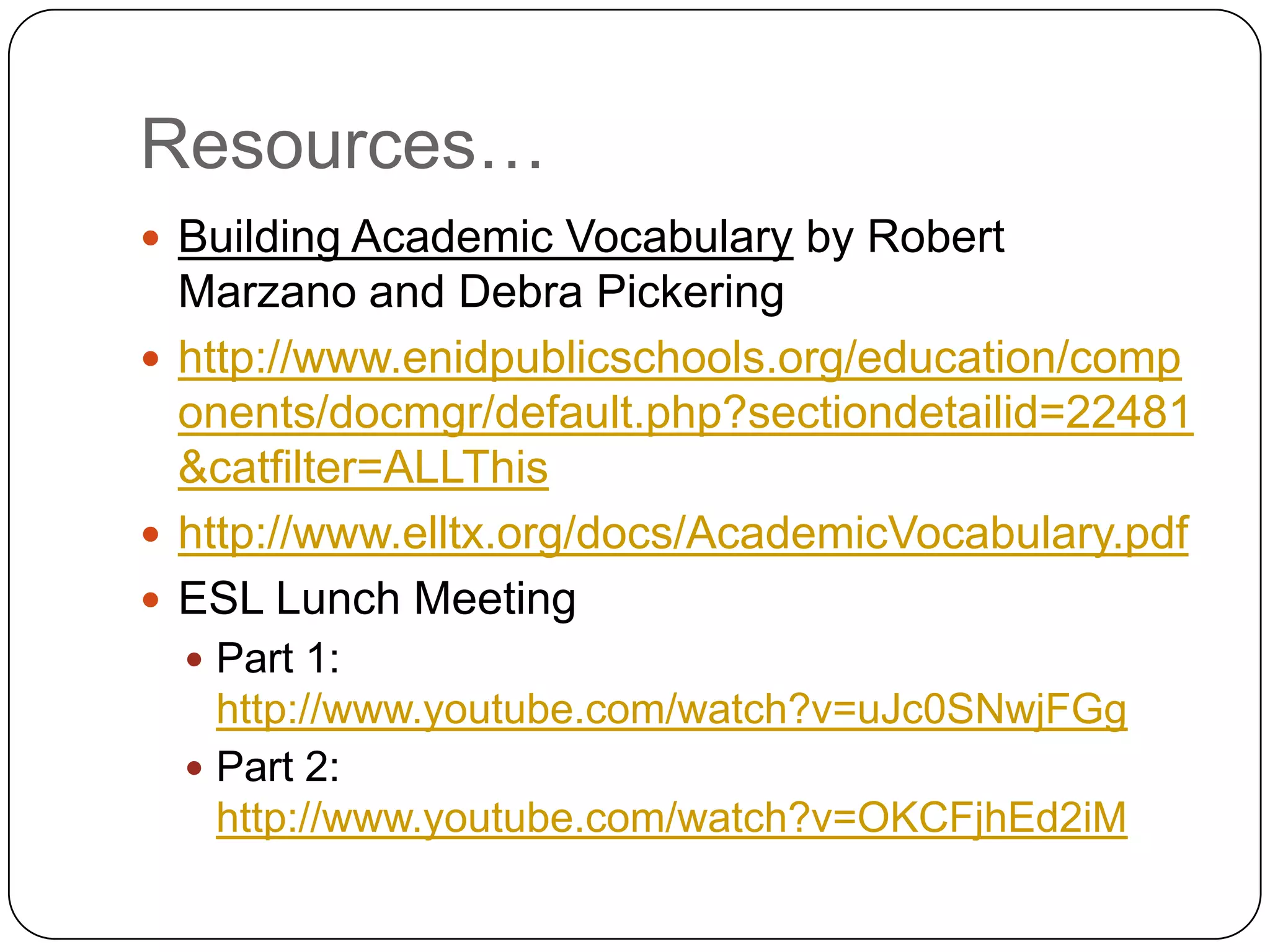 ESL professional development | PPT