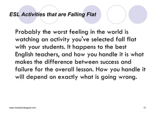 Esl Teaching Tips | PPT