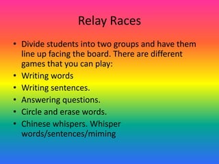 Esl Writing And Games | PDF