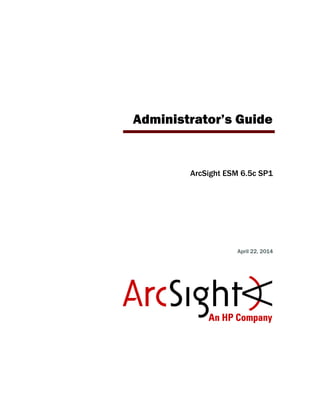 ESM 6.5c SP1 Administrator's Guide | PDF