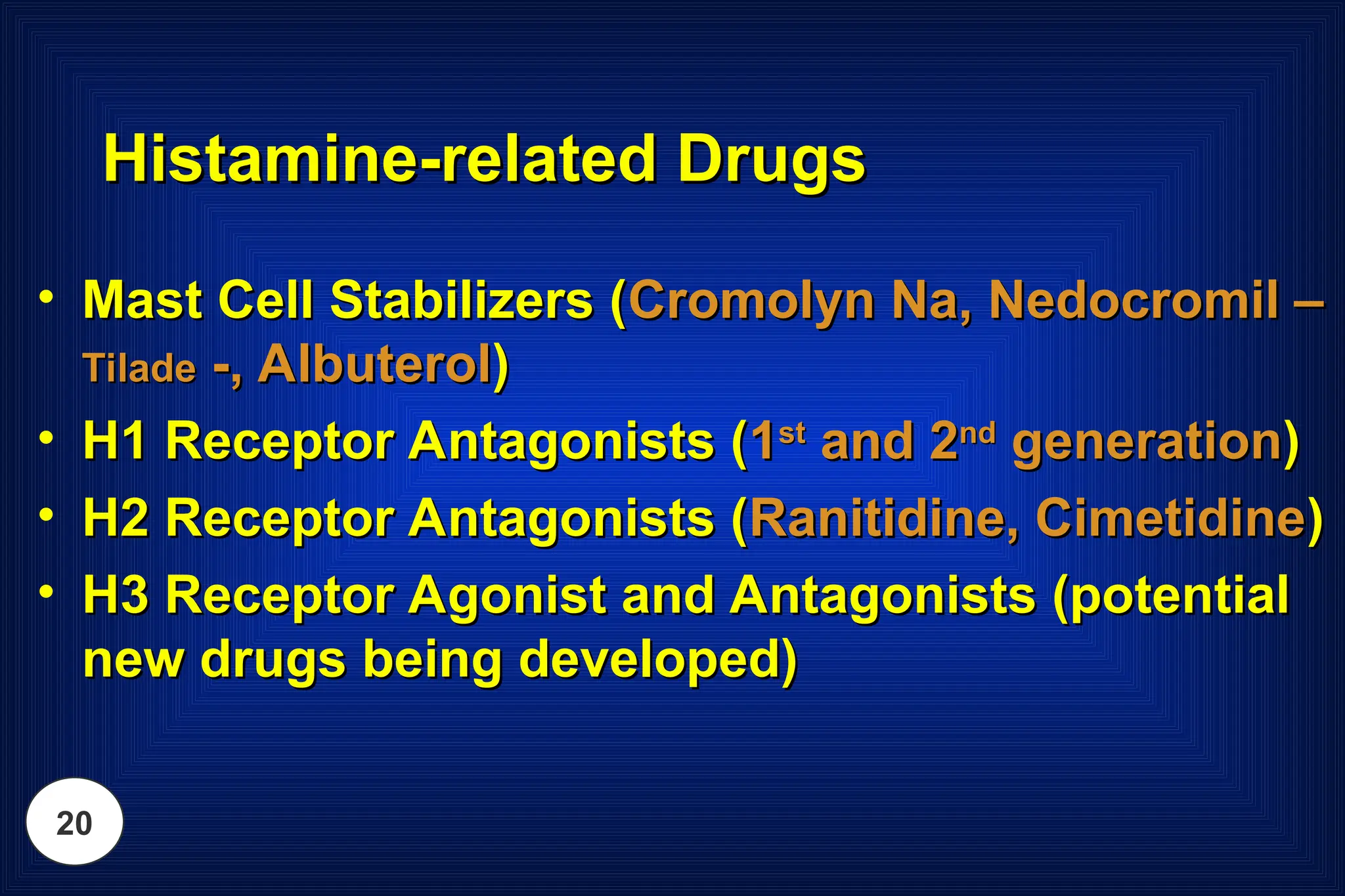 ESM Antihistamine 09.ppt notes on anti histamine drugs including ...