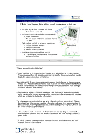 Why Smart Meters need to define interfaces to the Internet and Consumer ...