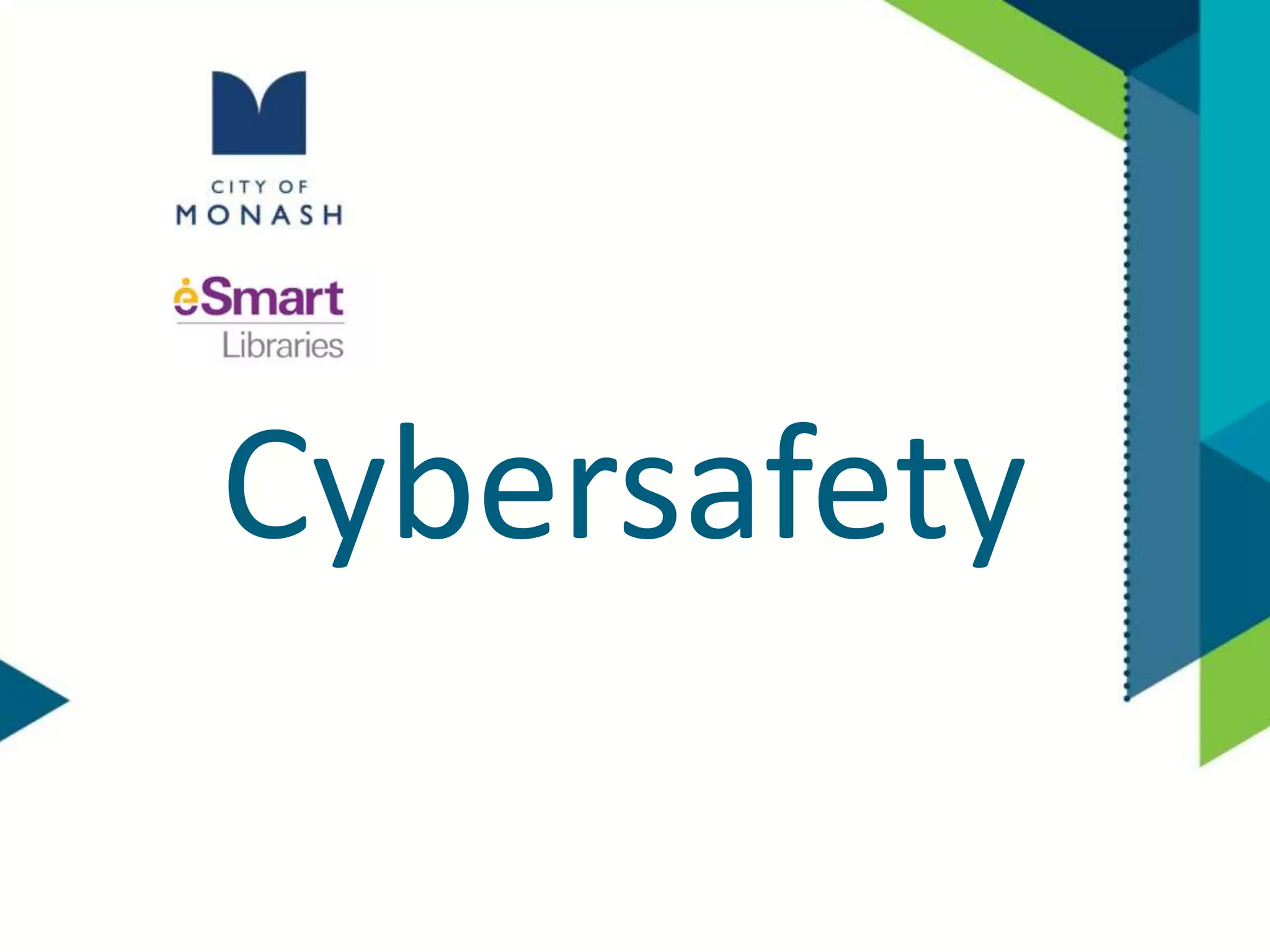 eSmart Libraries cybersafety presentation june 2015 | PPT