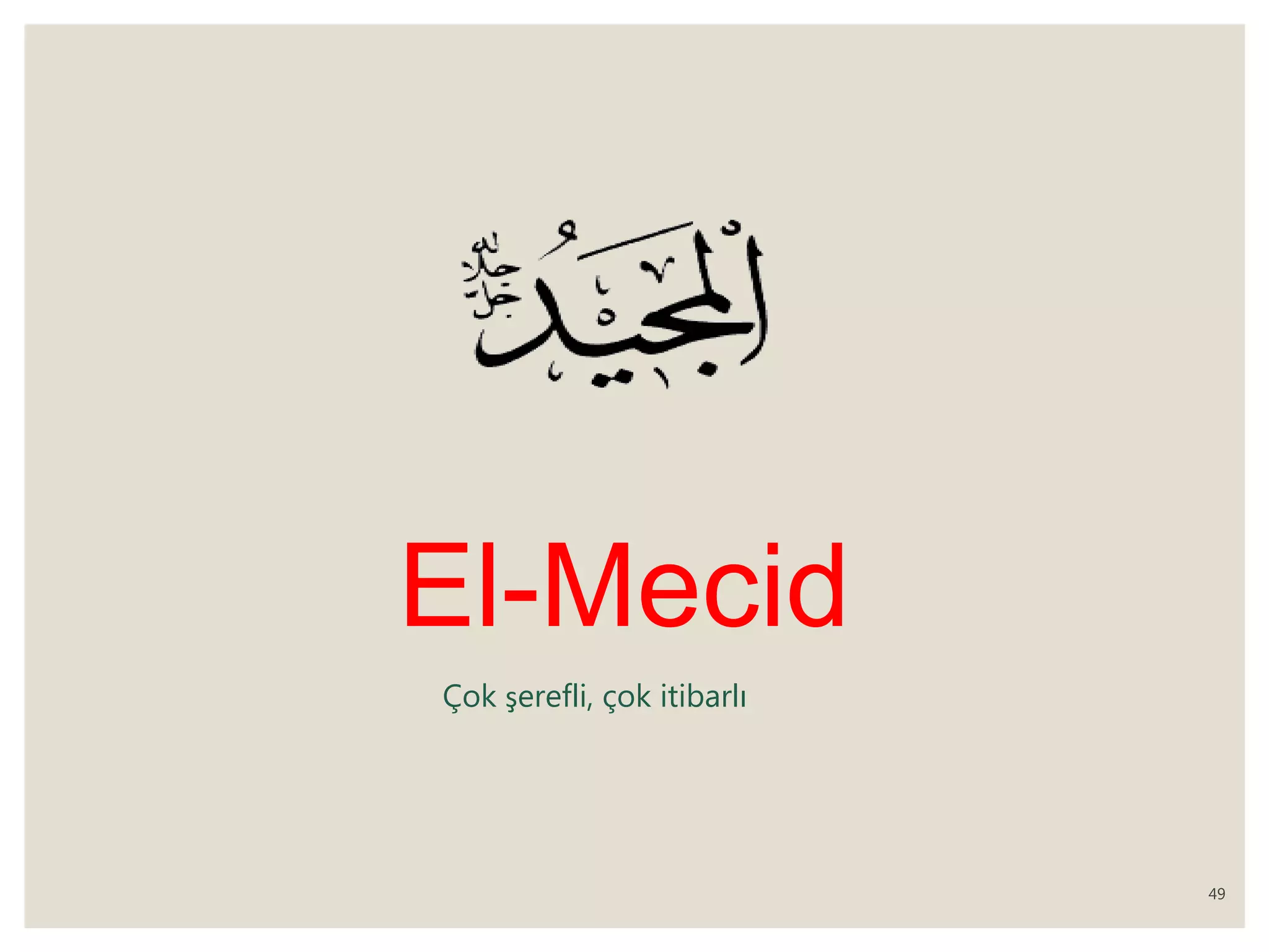 Esmaul Husna Allahin (cc) 99 isimleri. Print yapilabilir halde. | PPTX