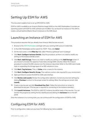 ESM 6.9.1 for AWS Setup Guide | PDF