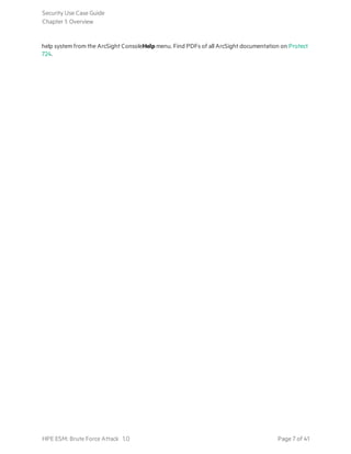 Brute Force Attack Security Use Case Guide | PDF