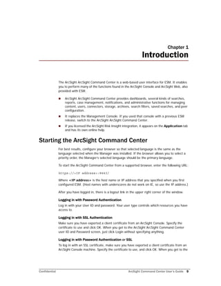 ArcSight Command Center User's Guide for ESM 6.8c