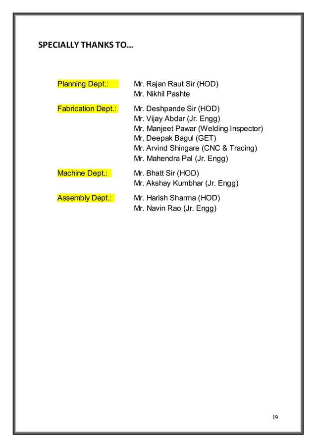 Internship Report (MEchanical Engg) by kalpesh pawar | PDF