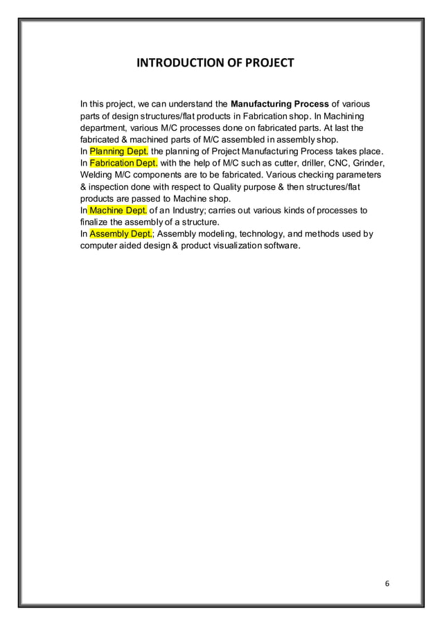 Internship Report (MEchanical Engg) by kalpesh pawar | PDF