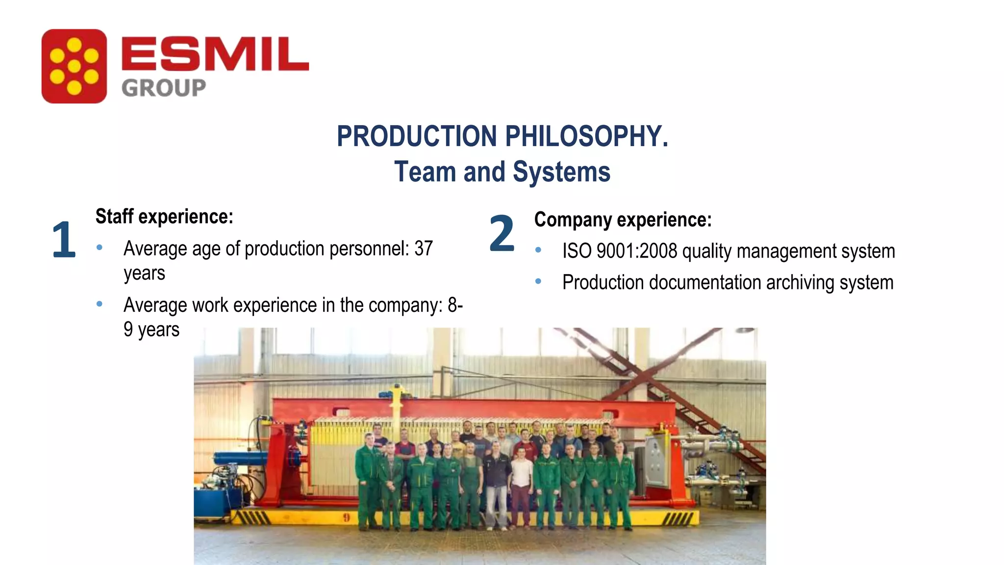 Esmil Group - About Company | PPTX