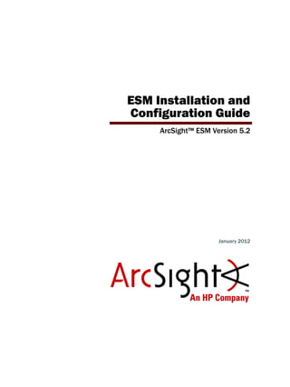 Esm install guide_5.2 | PDF