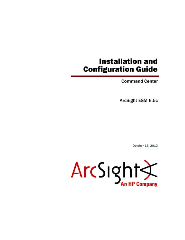 Installation Guide for ESM 6.5c | PDF | Operating Systems | Computer ...