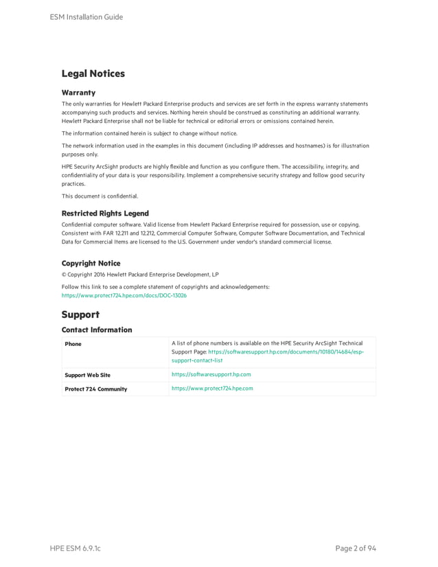 ESM Installation Guide (ESM v6.9.1c) | PDF