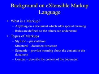 Earth Science Markup Language (ESML) - A Tutorial | PDF