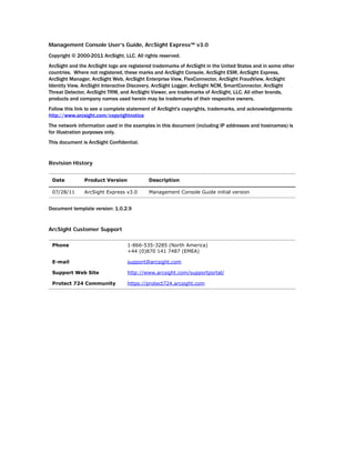 Management Console User's Guide for ESM + CORR-Engine | PDF