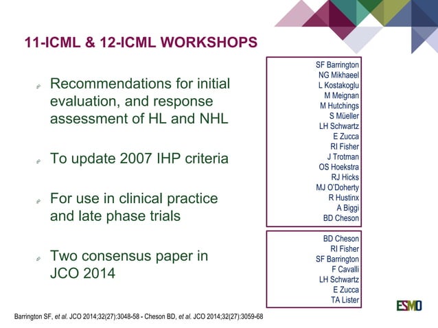 ESMO-E-Learning-The-Lugano-Classification-Recommendations-For-Hodgkins ...
