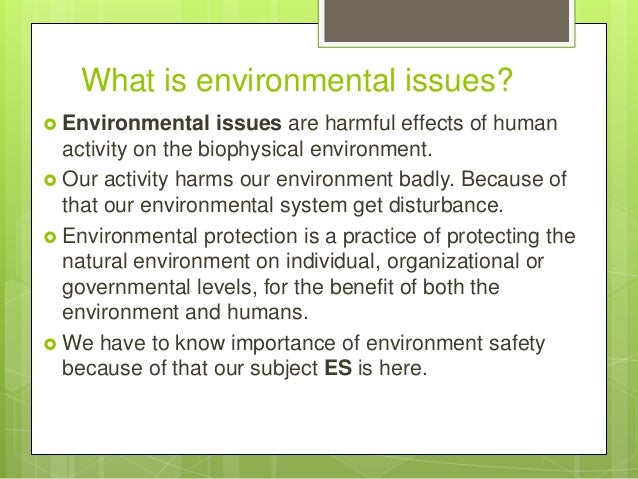 Environmental Issues environmental-issues