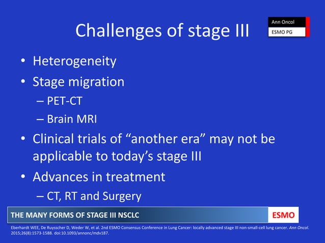 Management in Stage III NSCLC | PPTX
