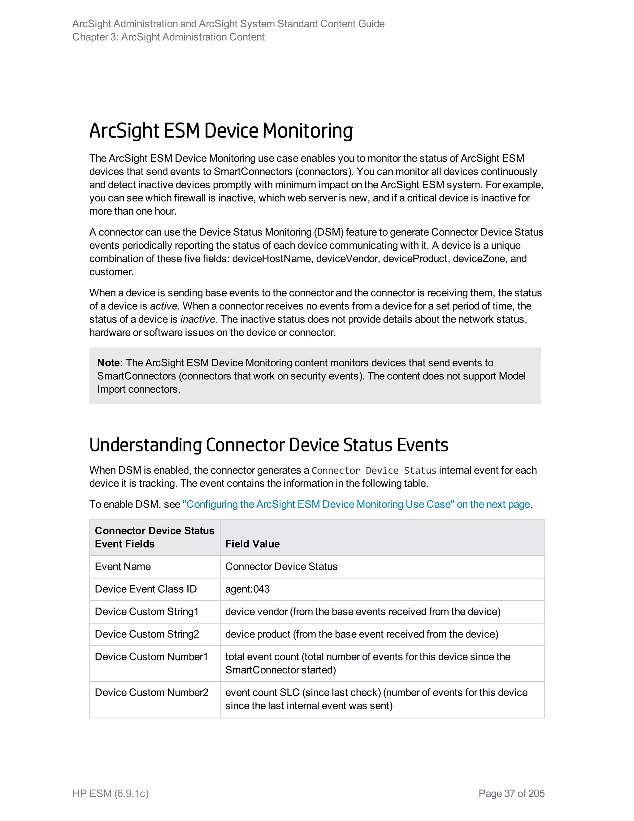 ArcSight Administration and ArcSight System Standard Content Guide (ESM ...