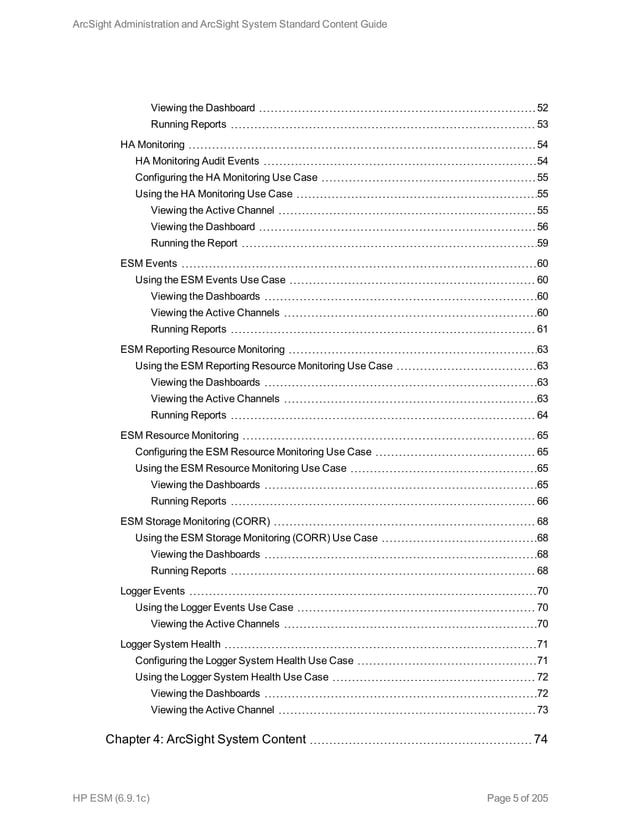 ArcSight Administration and ArcSight System Standard Content Guide (ESM v6.9.1c) | PDF