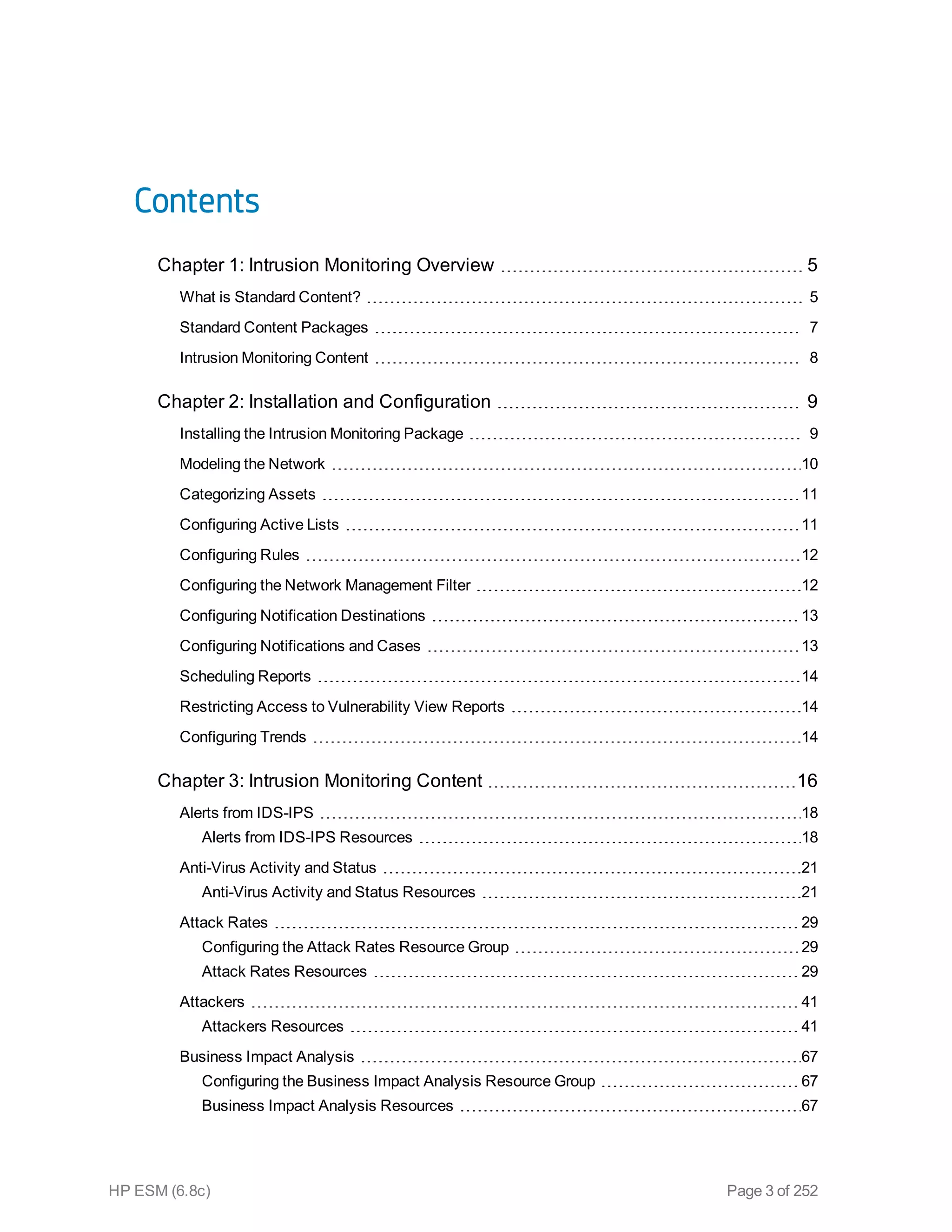 Intrusion Monitoring Standard Content Guide for ESM 6.8c