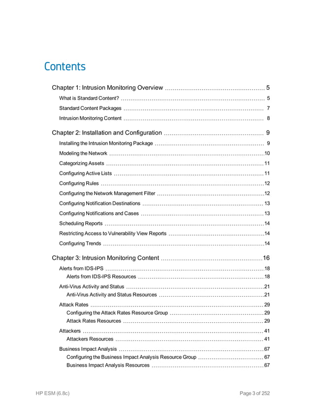 Intrusion Monitoring Standard Content Guide for ESM 6.8c