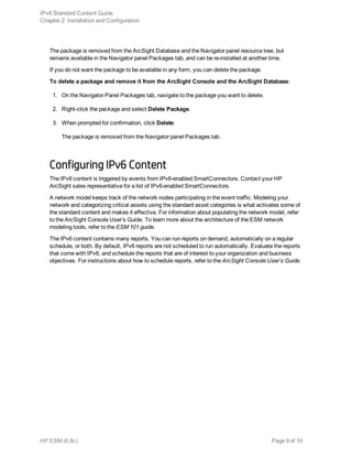 IPv6 Standard Content Guide for ESM 6.8c | Computer Networking | Computing