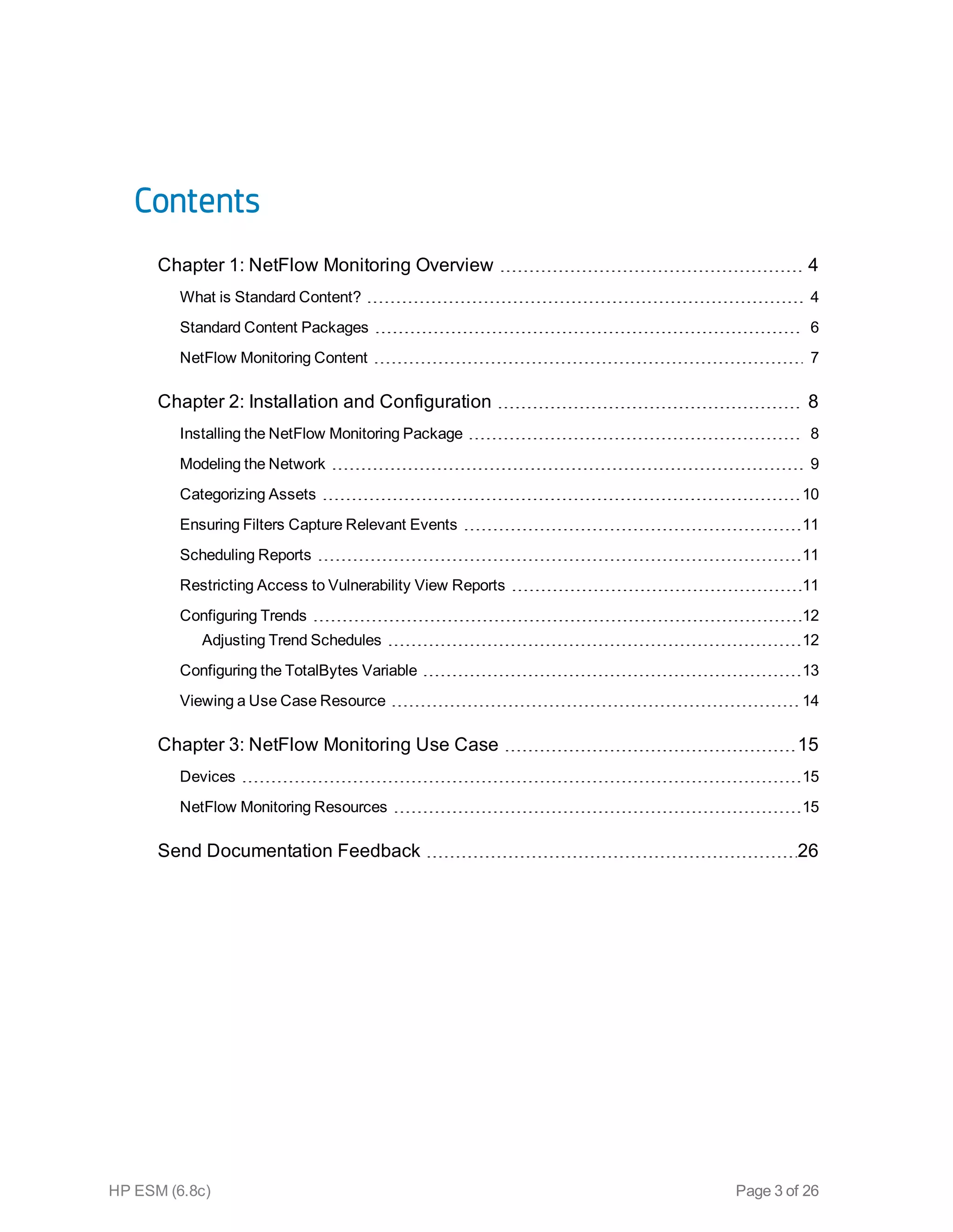 Netflow Monitoring Standard Content Guide for ESM 6.8c