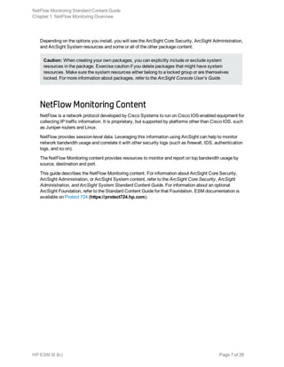 Netflow Monitoring Standard Content Guide for ESM 6.8c