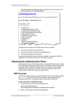 ESM v5.0 Service Layer Developer's Guide | PDF