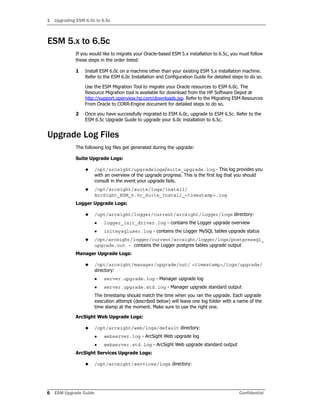 Upgrade Guide for ESM 6.5c | PDF