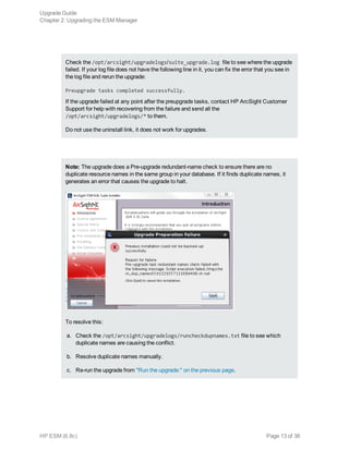 Upgrade Guide for ESM 6.8c