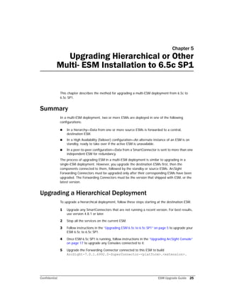 ESM 6.5c SP1 Upgrade Guide | PDF