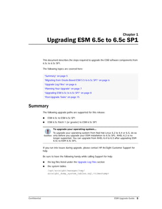 ESM 6.5c SP1 Upgrade Guide | PDF