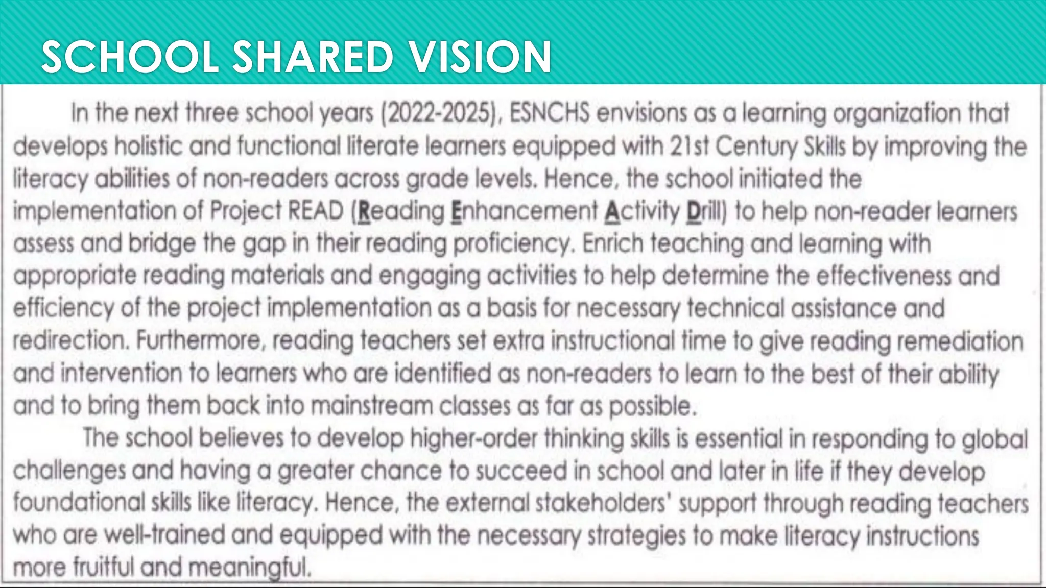 Sample Approved Project Initiative Plan for Secondary Schools | PDF