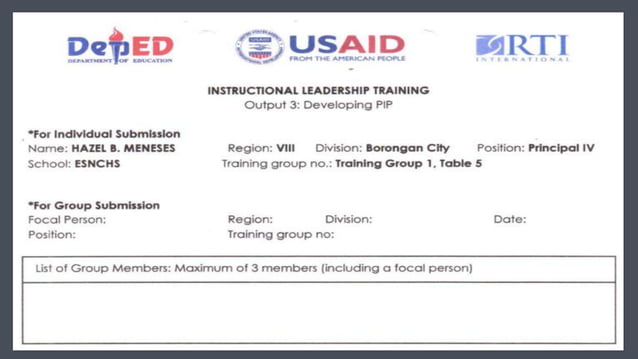 Sample Approved Project Initiative Plan for Secondary Schools | PDF