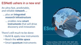 ESnet6 and Smart Instruments | PPT