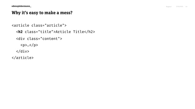 NIAGARA! - a practical guide to surviving the css | PPT