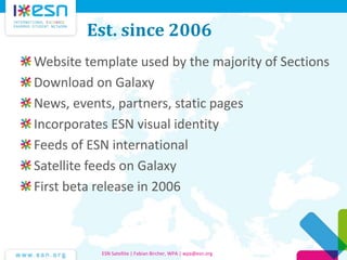 Esn satellite agm13 | PPTX