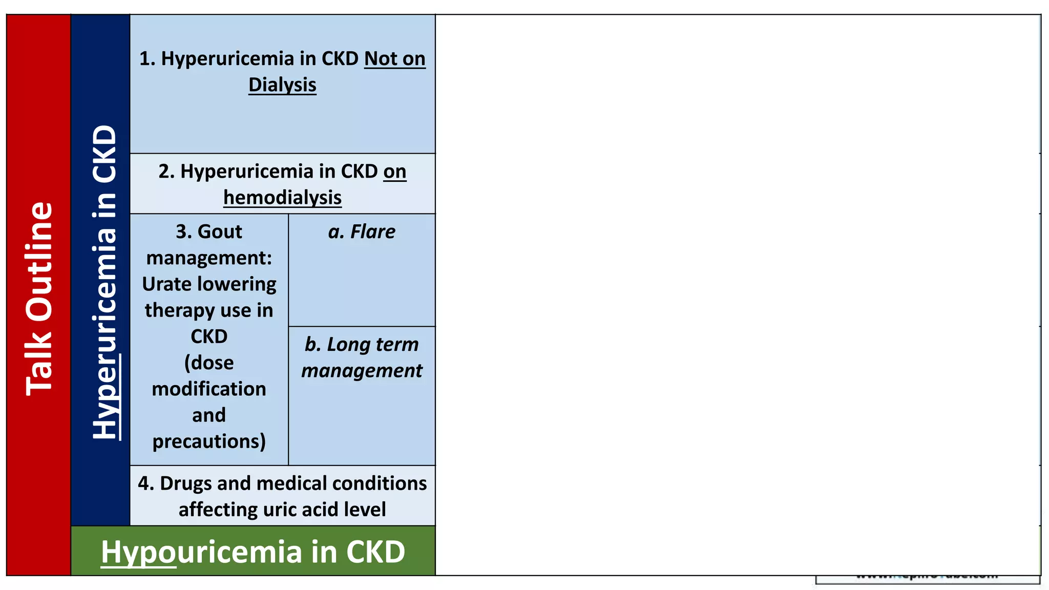 Uric acid and CKD (Consequences, Management and Evidence) - Dr. Gawad ...