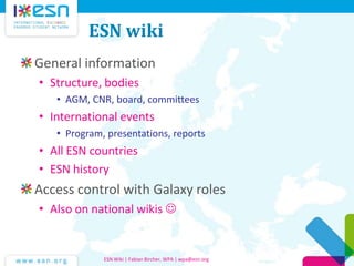 Esn wiki agm13 | PPTX