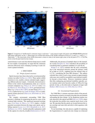 Spirals and clumps in V960 Mon: signs of planet formation via ...