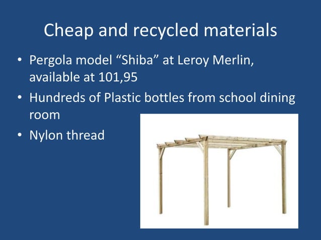 Get to know Garth Britzman's Project: Recycling plastic bottles | PPTX