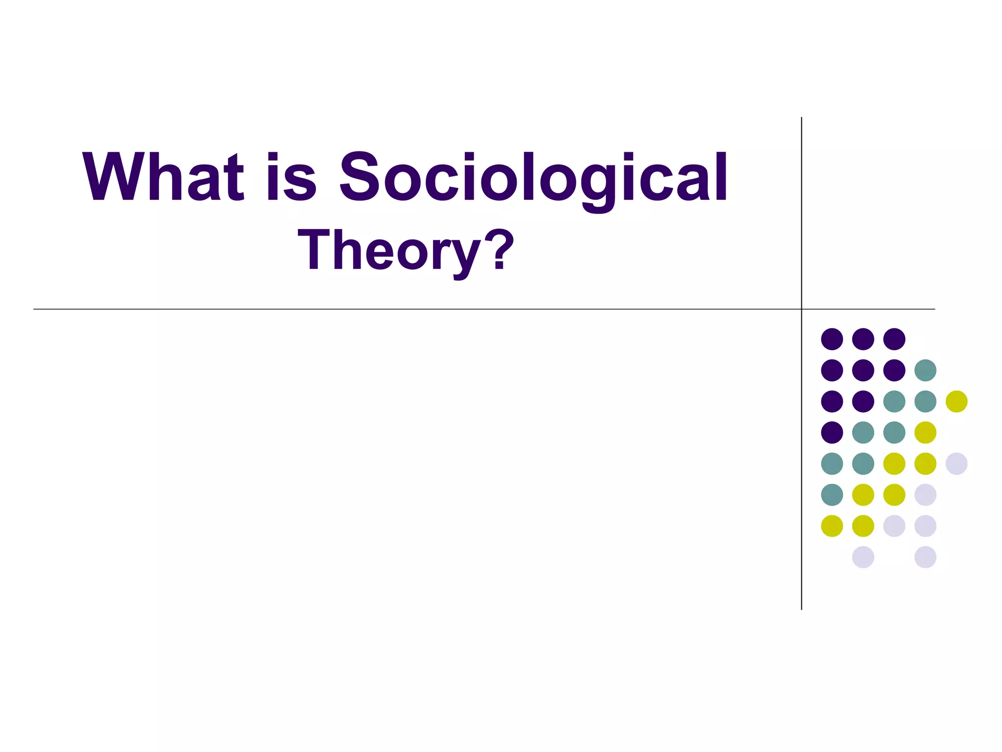 what is sociological theory | PPT