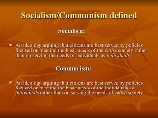 Socialism Description