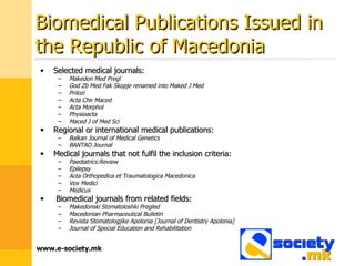 International Standards for Online Publishing of Macedonian Journal of ...