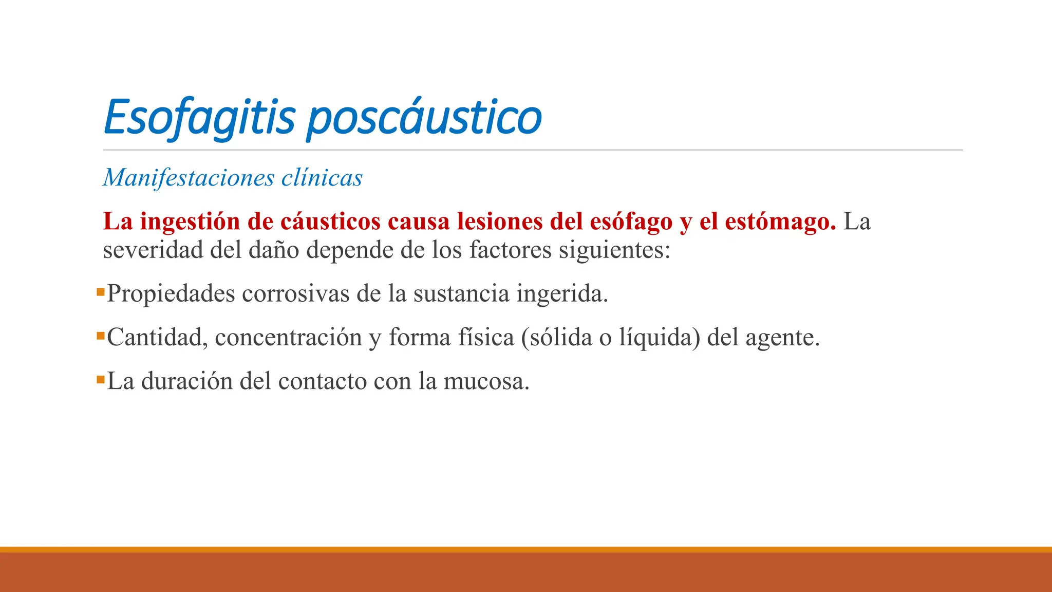 ESOFAGITIS POR REFLUJO GASTROESOFAGICO, ESOFAGITIS POSCAUSTICO Y.pptx