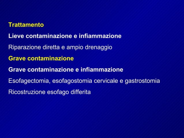 Esofago Perforazioni | PPT